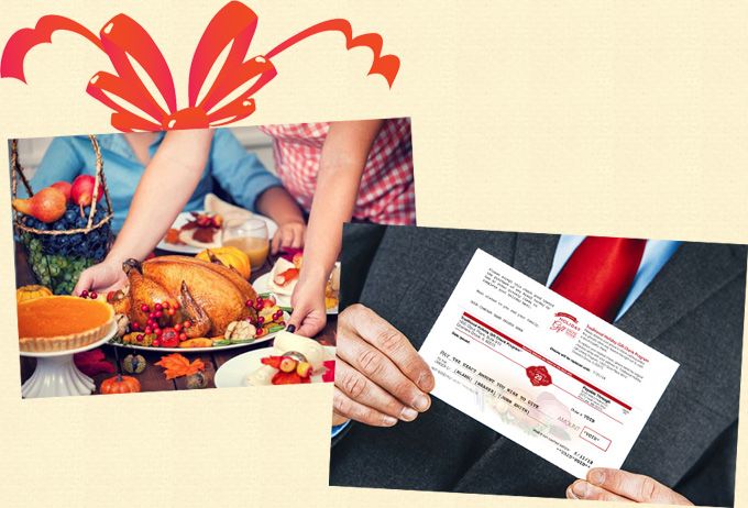 Turkey & Ham Gift Certificates, Vouchers and Turkey & Ham Gift Checks ...